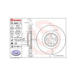 MAGNETI MARELLI Bremsscheibe 360406122501 Innenbel&uuml;ftet-Bel&uuml;ftung mit tropfenf&ouml;rmigen Fl&uuml;geln 375mm 36mm f&uuml;r MERCEDES-BENZ
