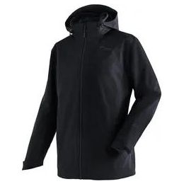3-in-1-Funktionsjacke Maier Sports "Ribut M", Herren, Gr. 60, schwarz, Au&szlig;enjacke: 100% Polyester / Innenjacke: 100% Polyamid, Jacken, funktionale Doppel-Jacke f&uuml;r Wanderungen und Ausfl&uuml;ge