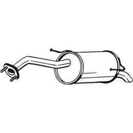 BOSAL Endschalld&auml;mpfer 145117 f&uuml;r NISSAN