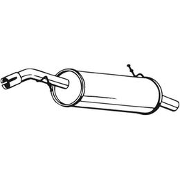 BOSAL Endschalld&auml;mpfer 135715 f&uuml;r Citro&euml;n
