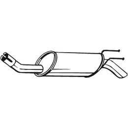 BOSAL Endschalld&auml;mpfer 148167 f&uuml;r Fiat