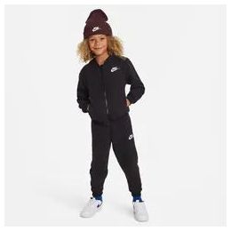 Jogginganzug Nike SPORTSWEAR "LBR FZ CLUB SET", Jungen, Gr. 122 (7), schwarz, Sweatware, Obermaterial: 60% Baumwolle, 40% Polyester, Sportanz&uuml;ge Jogginganzug, zweiteiliges Set, f&uuml;r Kinder, aus Baumwolle und Polyester