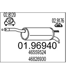 MTS MARKENTECHNIKSERVICEGMBH & CO. KG MTS Endschalld&auml;mpfer 0196940 f&uuml;r Fiat