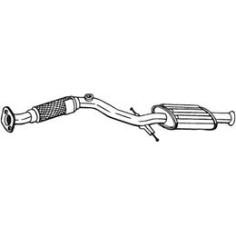 BOSAL Vorschalld&auml;mpfer 165295 f&uuml;r HYUNDAI