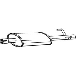BOSAL Mittelschalld&auml;mpfer 175413 f&uuml;r Mercedes