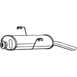 BOSAL Endschalld&auml;mpfer 190227 f&uuml;r Peugeot