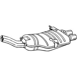 BOSAL Endschalld&auml;mpfer 247531 f&uuml;r BMW