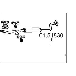 MTS MARKENTECHNIKSERVICEGMBH & CO. KG MTS Mittelschalld&auml;mpfer 0151830