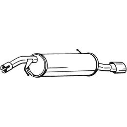 BOSAL Endschalld&auml;mpfer 190197 f&uuml;r Peugeot