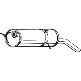 BOSAL Endschalld&auml;mpfer 190511 f&uuml;r Peugeot