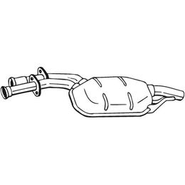 BOSAL Mittelschalld&auml;mpfer 175005 f&uuml;r Mercedes