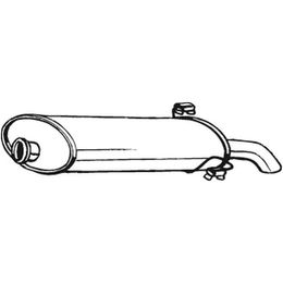 BOSAL Endschalld&auml;mpfer 190035 f&uuml;r Peugeot