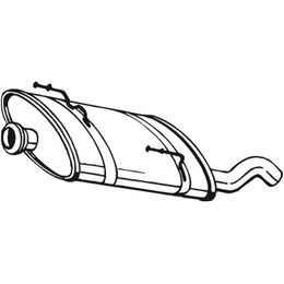BOSAL Endschalld&auml;mpfer 190873 f&uuml;r Peugeot