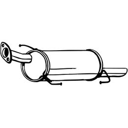 BOSAL Endschalld&auml;mpfer 145291 f&uuml;r NISSAN