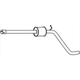 VEGAZ Mittelschalld&auml;mpfer sks168 f&uuml;r Skoda