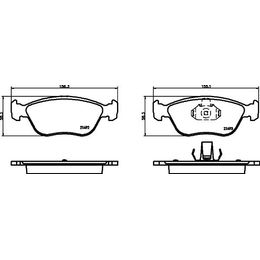 Hella Bremsbelagsatz, Scheibenbremse 8db355032971 f&uuml;r Volvo