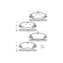 NK Bremsbelagsatz, Scheibenbremse 224032 f&uuml;r LAND ROVER
