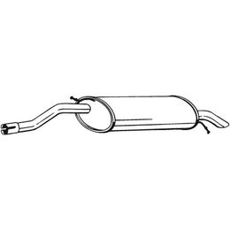 BOSAL Endschalld&auml;mpfer 278527 f&uuml;r Citro&euml;n