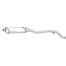 BOSAL Mittelschalld&auml;mpfer 287093 f&uuml;r Peugeot
