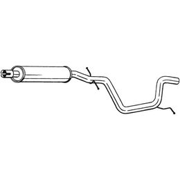 BOSAL Mittelschalld&auml;mpfer 281457 f&uuml;r VW
