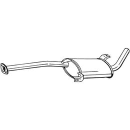 BOSAL Mittelschalld&auml;mpfer 279125 f&uuml;r NISSAN