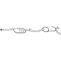 BOSAL Endschalld&auml;mpfer 288291 f&uuml;r Mercedes