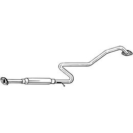 BOSAL Mittelschalld&auml;mpfer 286125 f&uuml;r NISSAN