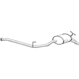 BOSAL Endschalld&auml;mpfer 287087 f&uuml;r Mercedes