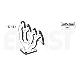 Ernst Kr&uuml;mmer, Abgasanlage Set 153461 f&uuml;r VAG