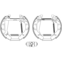 Hella Bremsbackensatz 8db355004981 f&uuml;r VW SEAT Skoda