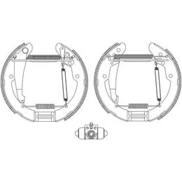 Hella Bremsbackensatz 8db355004721 f&uuml;r VW