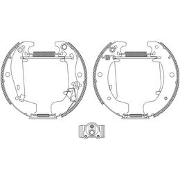 TEXTAR Bremsbackensatz Shoe Kit Pro 84049900 f&uuml;r RENAULT