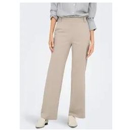 Anzughose Only "ONLPOPTRASH LIFE MW STRAIGHT PANT PNT", Damen, Gr. XL, L&auml;nge 32, pure cashmere, Milano Rib, Obermaterial: 63% Viskose, 32% Nylon, 5% Elasthan, unifarben, normal, Hosen Anzughose, Viskosemischung