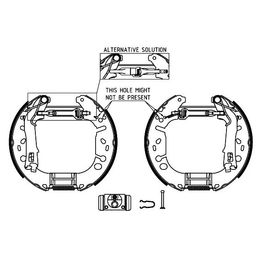 Hella Bremsbackensatz 8db355005131 f&uuml;r Opel Vaughall FERRARI