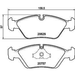 DON Bremsbelagsatz, Scheibenbremse pcp1463 f&uuml;r FERRARI BMW MASERATI Porsche