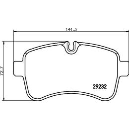 Hella Bremsbelagsatz, Scheibenbremse 8db355005551 f&uuml;r Iveco