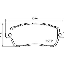 Hella Bremsbelagsatz, Scheibenbremse 8db355031721 f&uuml;r Ford