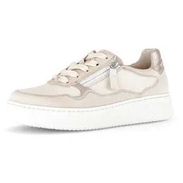 Sneaker Gabor "Sneaker low", Damen, Gr. 38, beige, Schuhe Sneaker