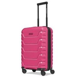 Trolley SMARTBOX "Edition 01 4 Rollen Kabinentrolley 55 cm mit Dehnfalte", Gr. 42 l, pink, Polypropylen, Koffer