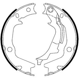 ATE Bremsbackensatz, Feststellbremse 03013730242 f&uuml;r HYUNDAI KIA