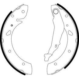 Hella Bremsbackensatz 8db355001761 f&uuml;r TOYOTA