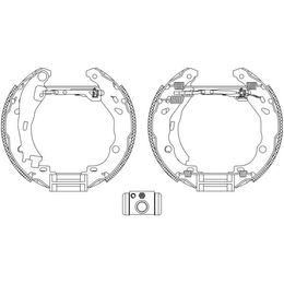 Hella Bremsbackensatz 8db355004921 f&uuml;r FERRARI Peugeot MAZDA