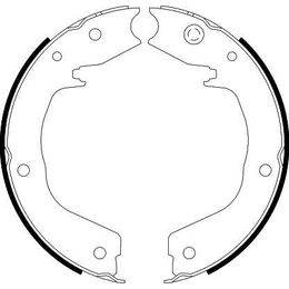 Hella Bremsbackensatz, Feststellbremse 8da355050701 f&uuml;r AMC MITSUBISHI