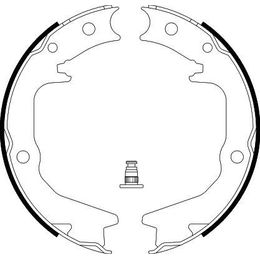 Hella Bremsbackensatz, Feststellbremse 8da355050631 f&uuml;r AMC MITSUBISHI HYUNDAI