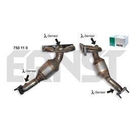 Ernst Kr&uuml;mmerkatalysator Katalysator Set 750110 f&uuml;r Zylinder 4-6 BMW