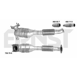 Ernst Katalysator Set 750790 f&uuml;r Ford