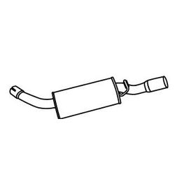 VEGAZ Endschalld&auml;mpfer fs264 f&uuml;r Ford
