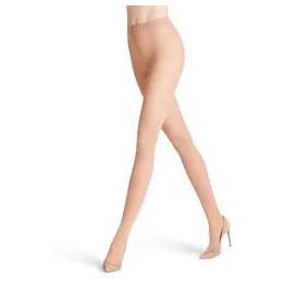 Feinstrumpfhose Falke "Matt Deluxe", Damen, Gr. S/M, beige (cocoon), Obermaterial: 84% Polyamid, 16% Elasthan, unifarben, elastisch, Strumpfhosen Feinstrumpfhose, druckfreier Komfortbund, transparent, matt, fein, weich