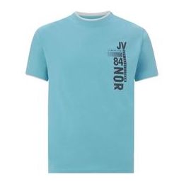 T-Shirt Jan Vanderstorm "T-Shirt FLEMMING", Herren, Gr. 4XL, blau (t&uuml;rkis), Obermaterial: 100% Baumwolle CO., Shirts T-Shirt