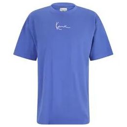 T-Shirt Karl Kani "Karl Kani Herren", Damen, Gr. S, blau, 100% Baumwolle, unifarben, normal, Rundhals, Shirts T-Shirt